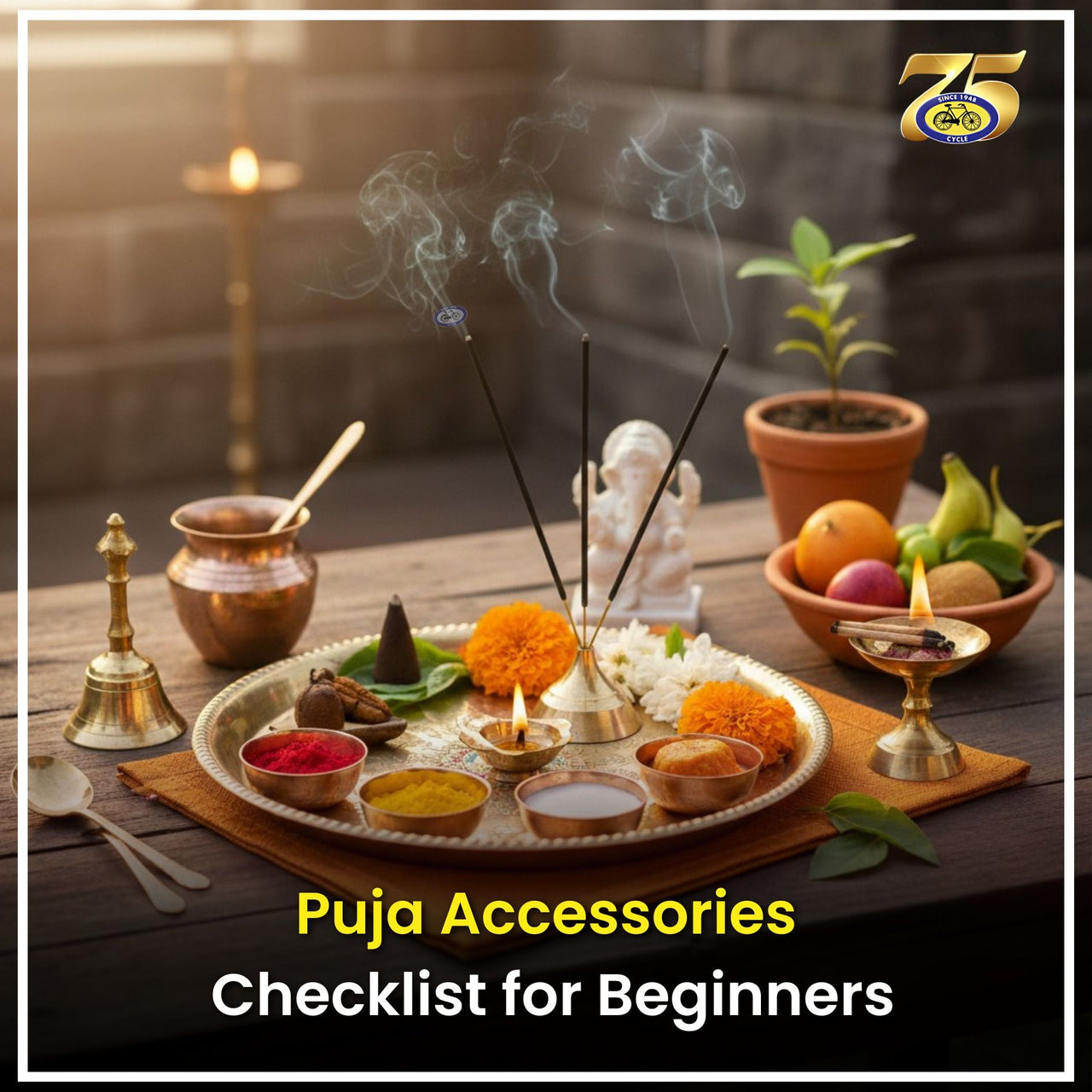 Puja Accessories Checklist for Beginners | Complete Guide – Cycle.in