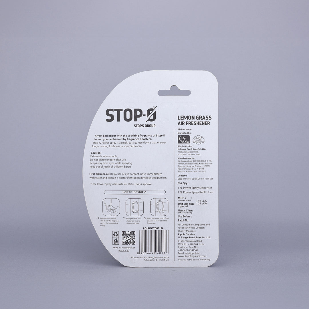 Stop-O Refill Power Spray - Lemon Grass – Cycle.in