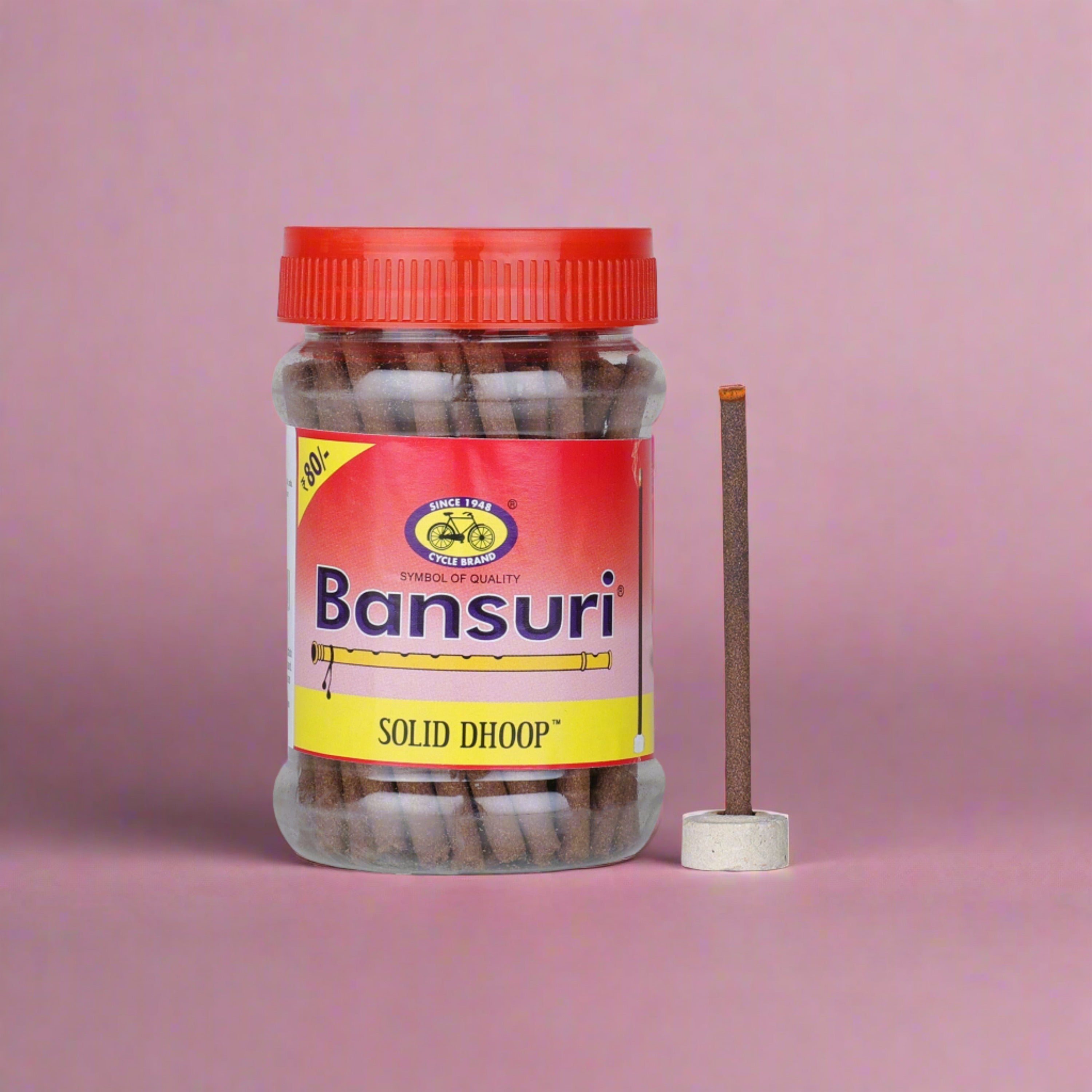Bansuri Rose Solid Dhoop Incense Sticks – Cycle.in