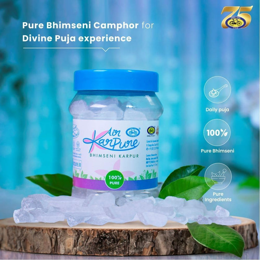 Camphor Vaporizer with Tablets & Bhimseni Camphor 50gm – Cycle.in