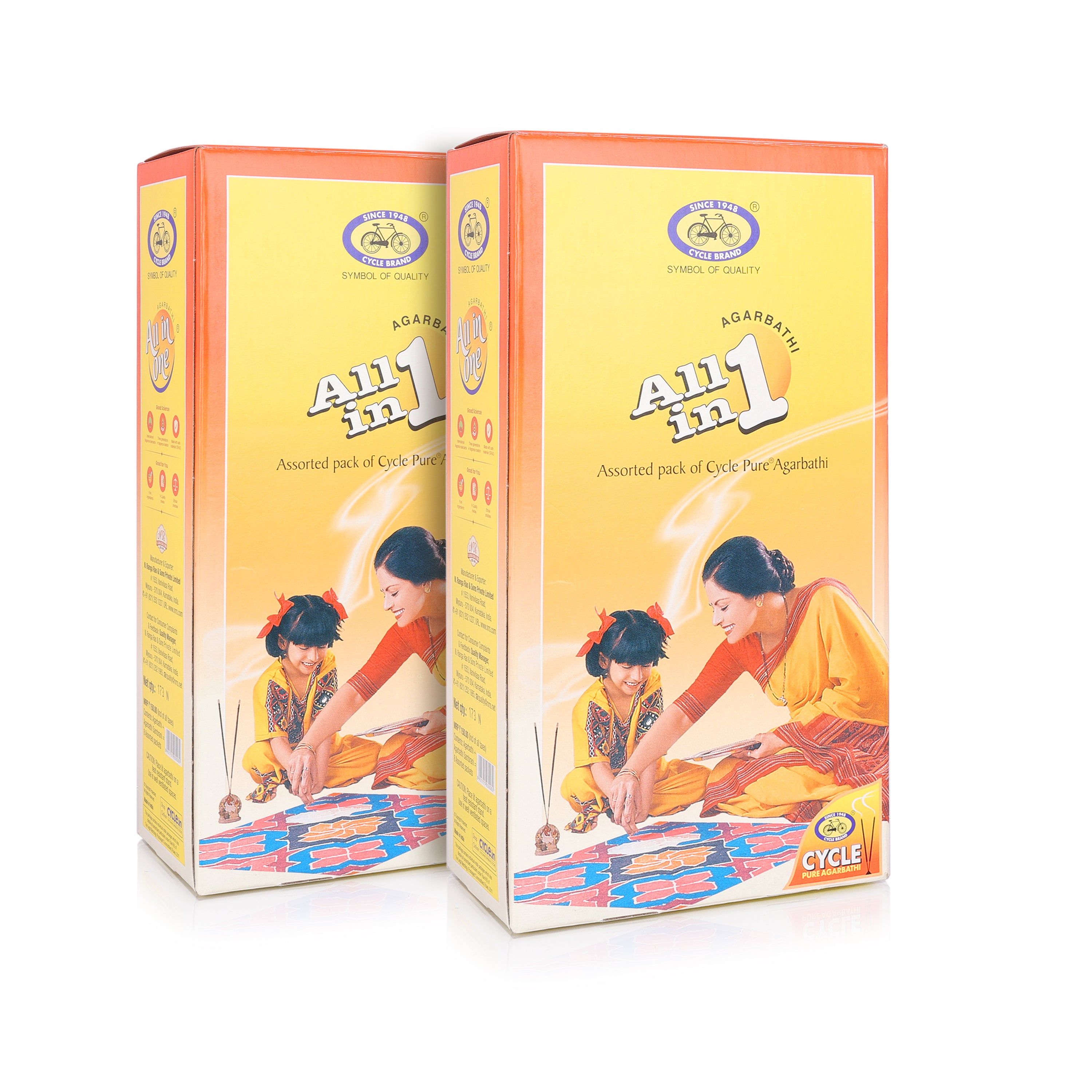 All In One Incense Pack - 173N, Pack of 2 – Cycle.in