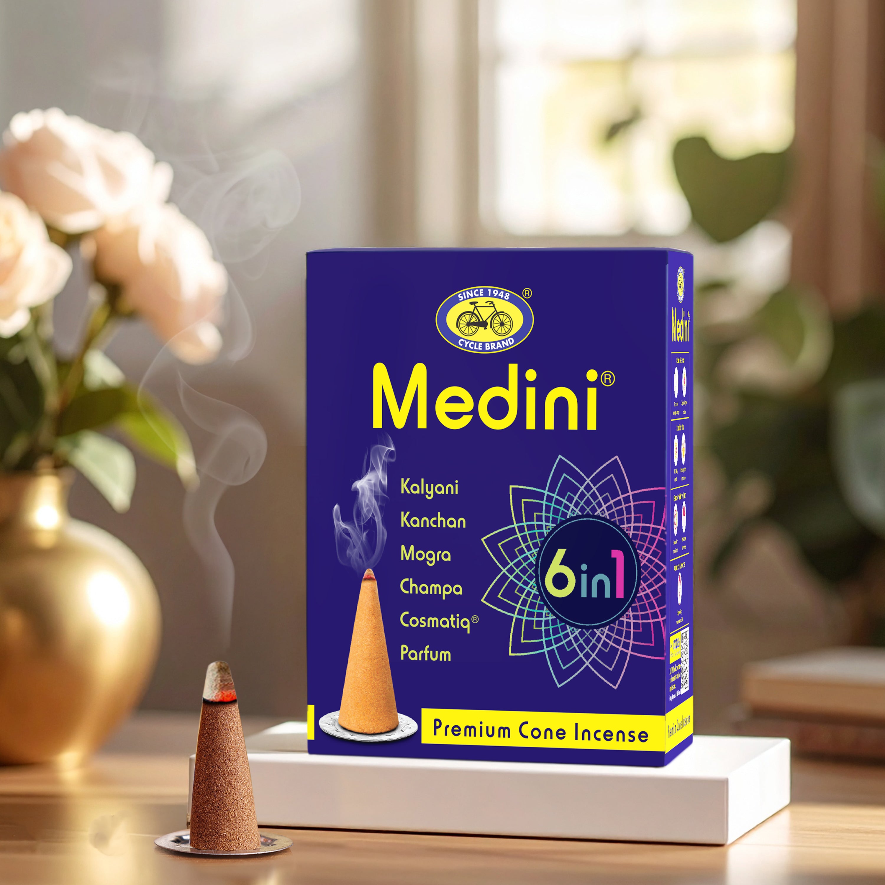 Medini 6-in-1 Premium Dhoop Cones | Cycle.in