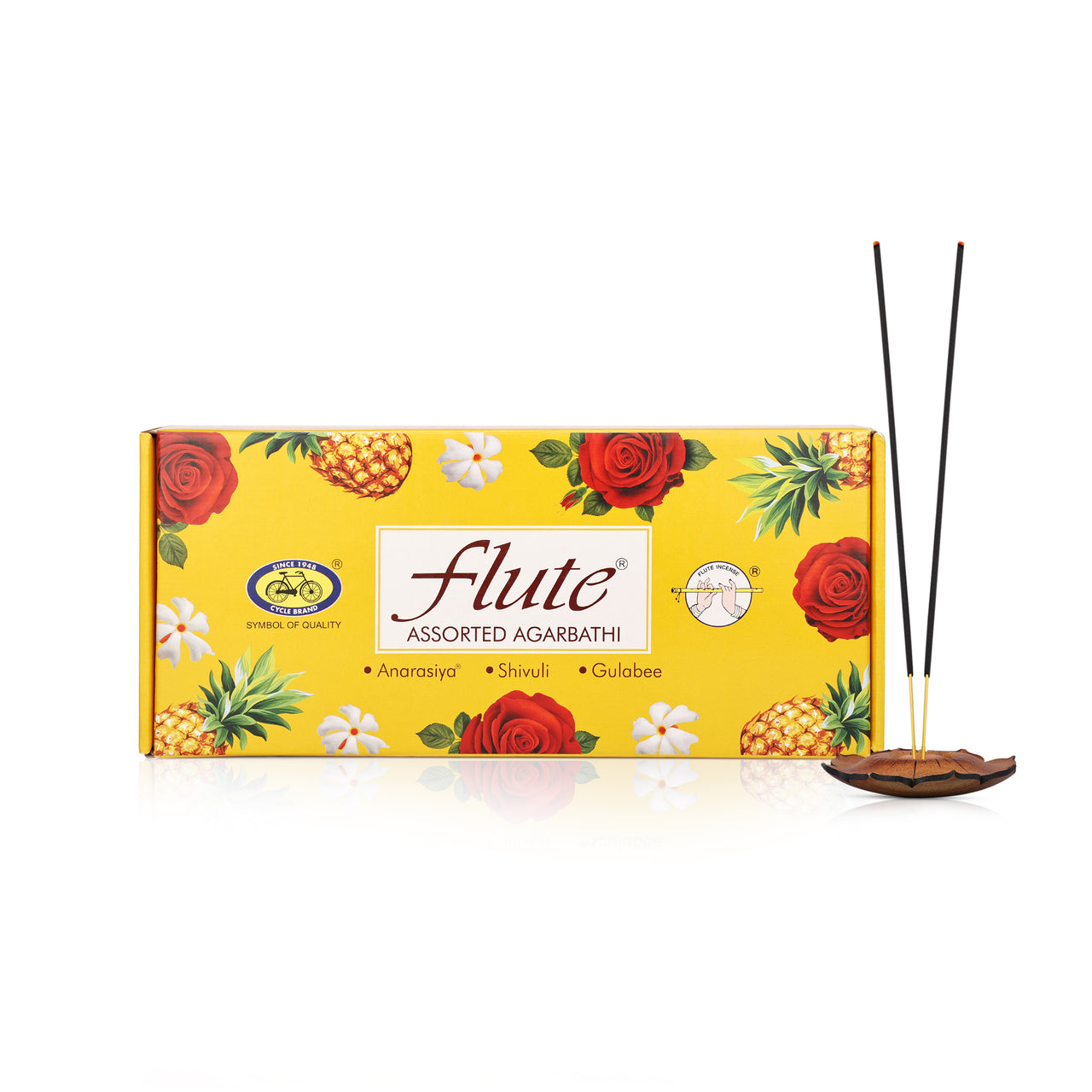 Buy FLUTE Assorted Agarbatti - Anarasiya, Shivuli, Gulabee – Cycle.in