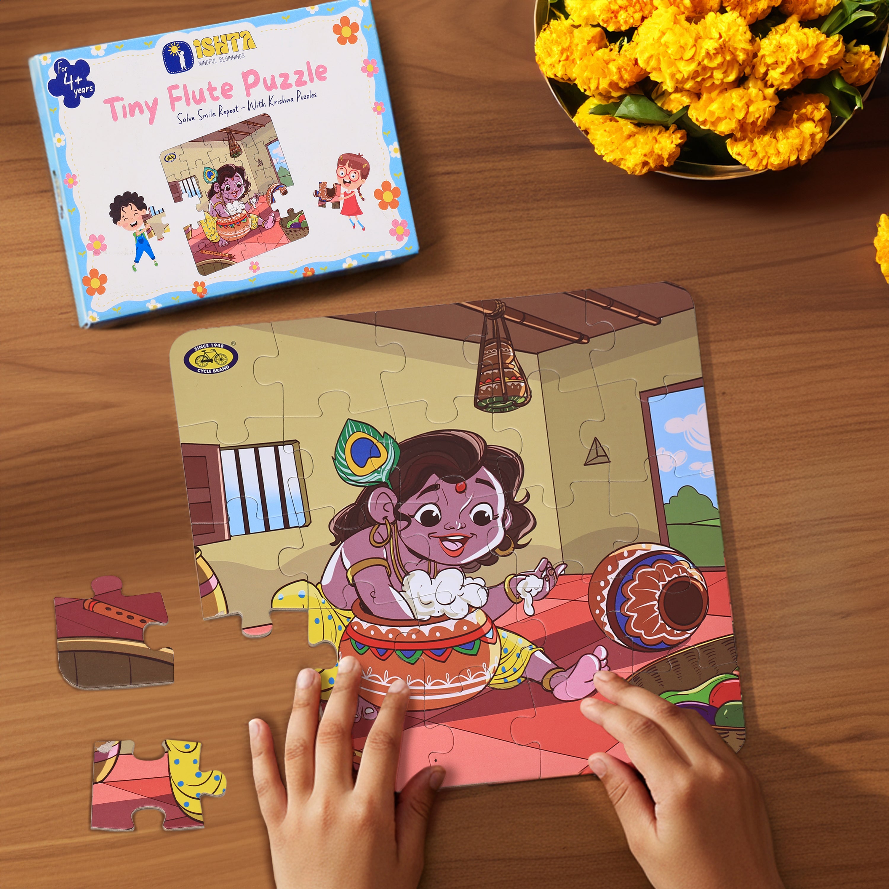 Krishna Makhanchor Kids Jigsaw Puzzle | Fun and Spiritual – Cycle.in