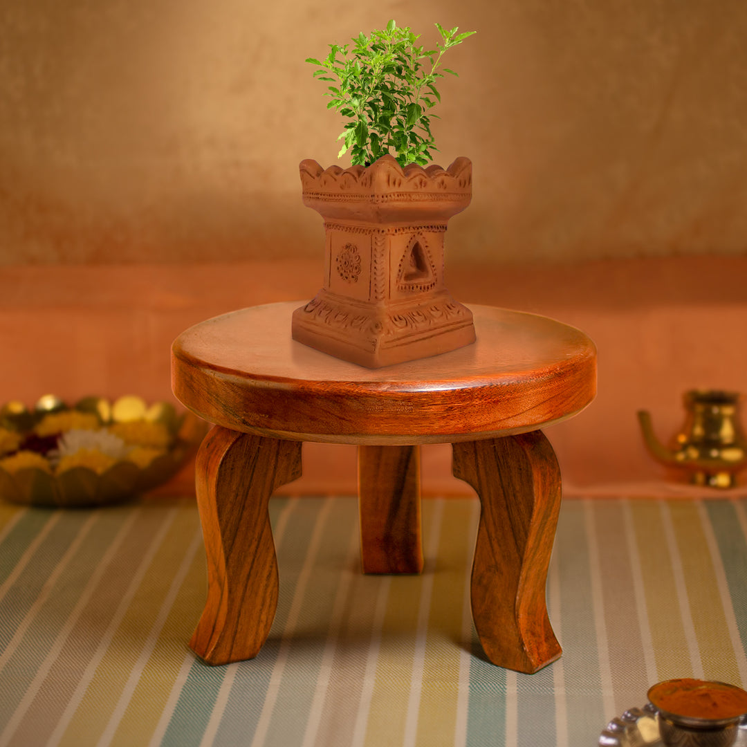 Hard Jungle Wood Three Legged Mukkali Stool – Cycle.in