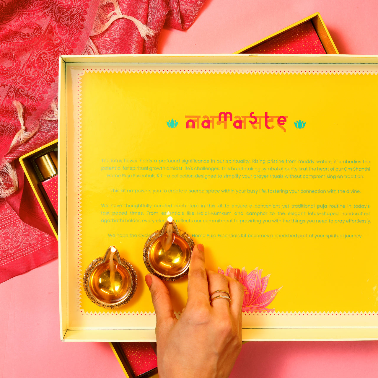 Om Shanthi Home Puja Essentials Box – Cycle.in