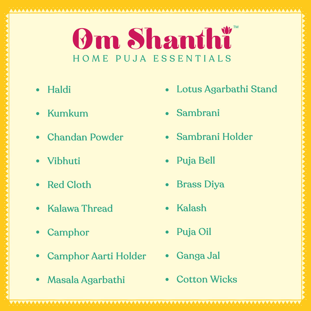 Om Shanthi Home Puja Essentials Box – Cycle.in