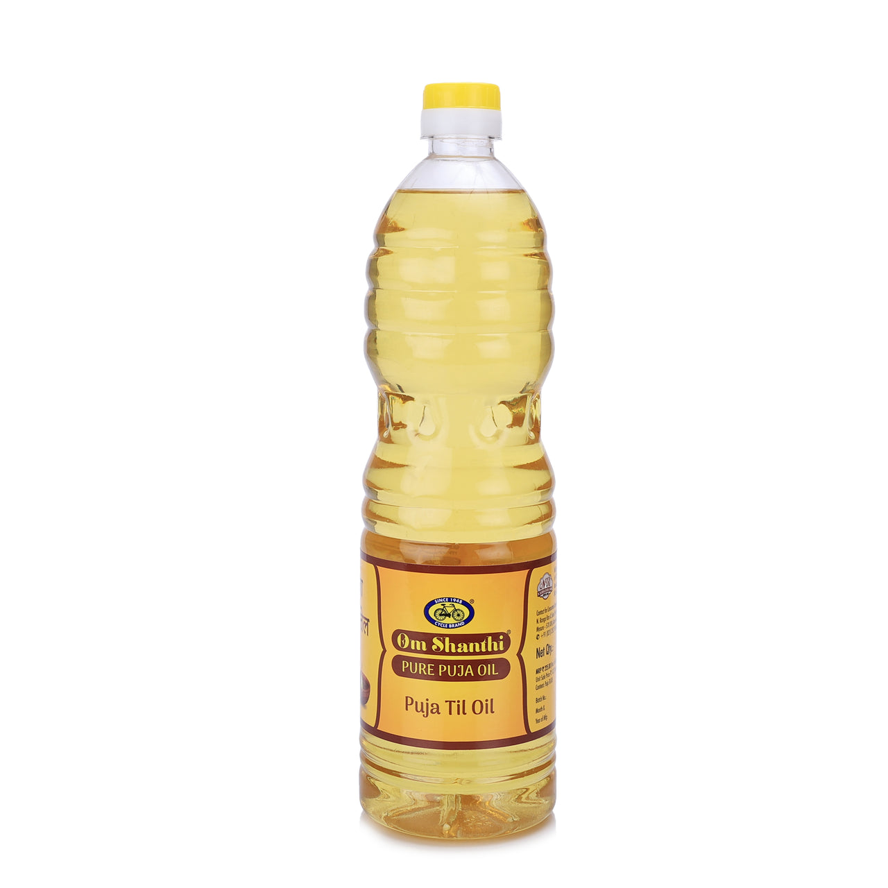 Om Shanthi Pure Puja Til Oil | Sesame Oil for Diyas & Rituals – Cycle.in