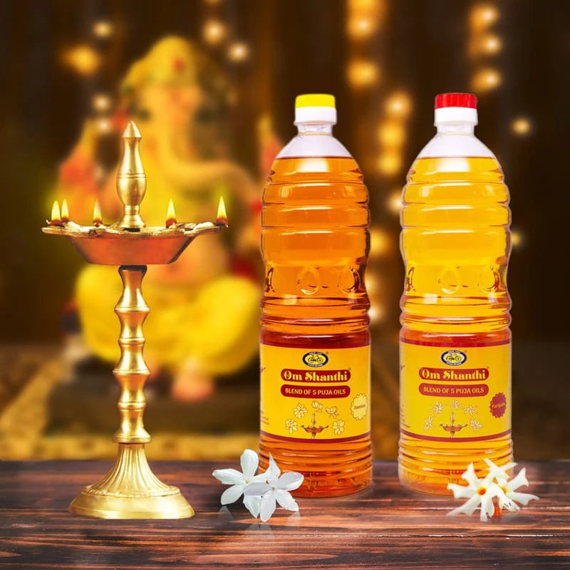 Om Shanthi Pure Puja Oil Combo -Pack of 2 – Cycle.in