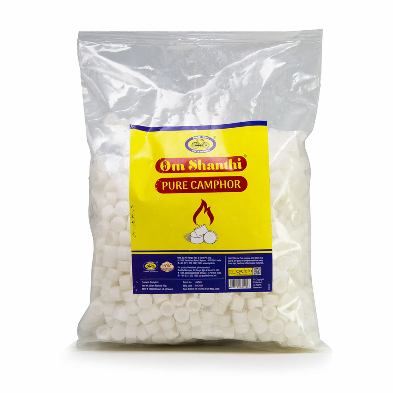 Om Shanthi Karpooram Tablets- 1Kg – Cycle.in