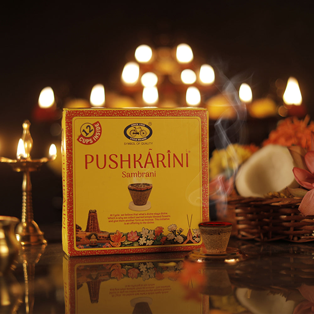 Pushkarini Cup Sambrani | Made from Sacred Temple Flower | Cycle.in