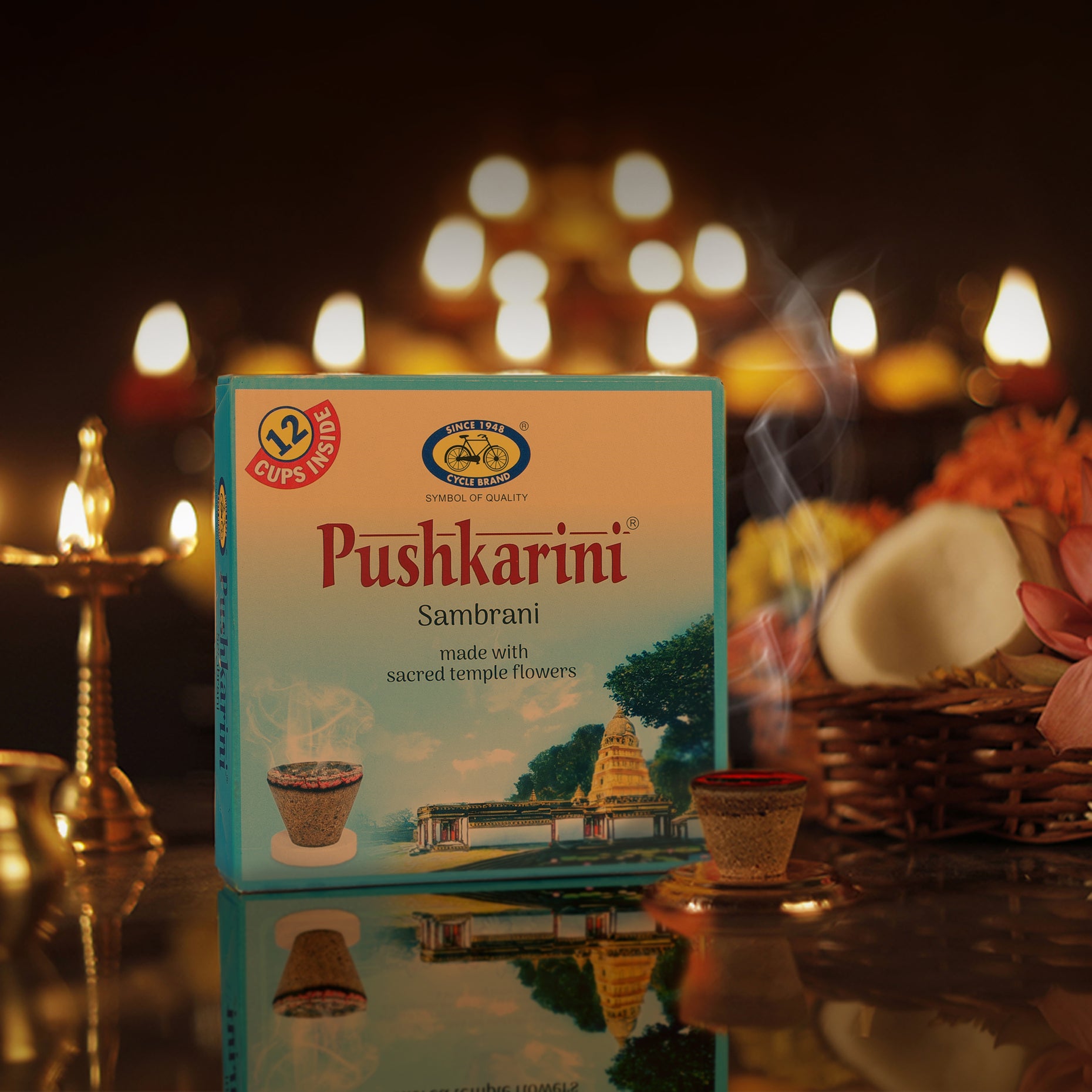 Pushkarini Cup Sambrani Made from Sacred Temple Flowers – Cycle.in