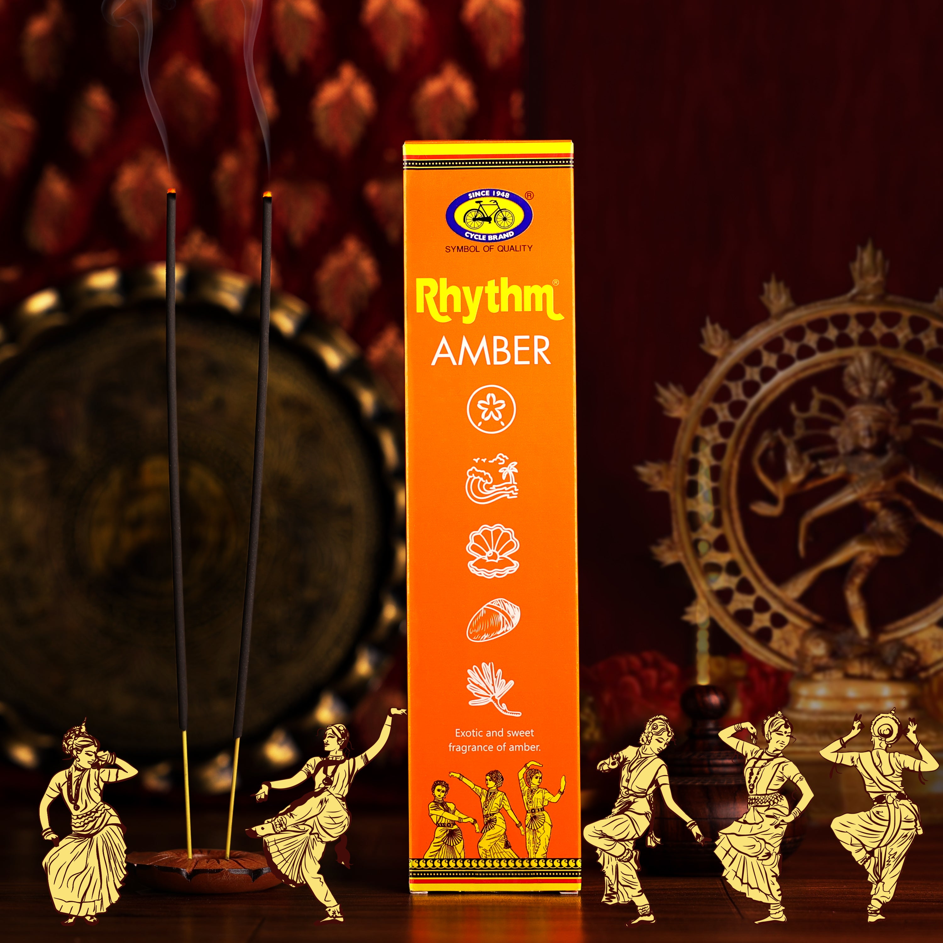 Buy Rhythm Amber Agarbatti Online – Cycle.in