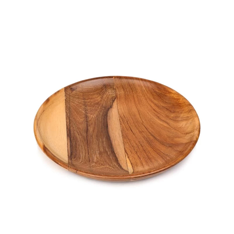 Teak Smooth Plate Taper 9"/22cm - Pooja Plate – Cycle.in