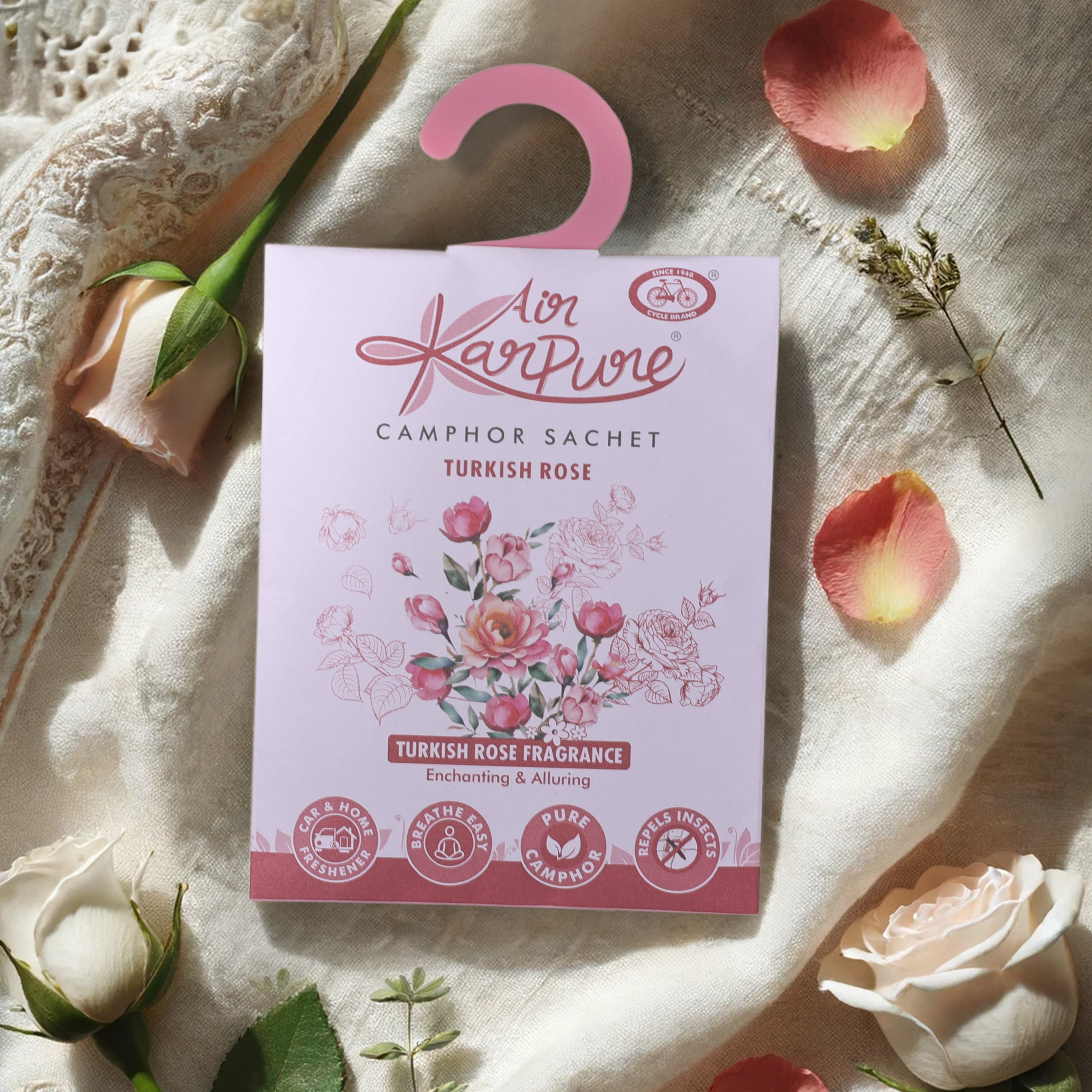 Air Karpure Turkish Rose Camphor Sachet – Cycle.in