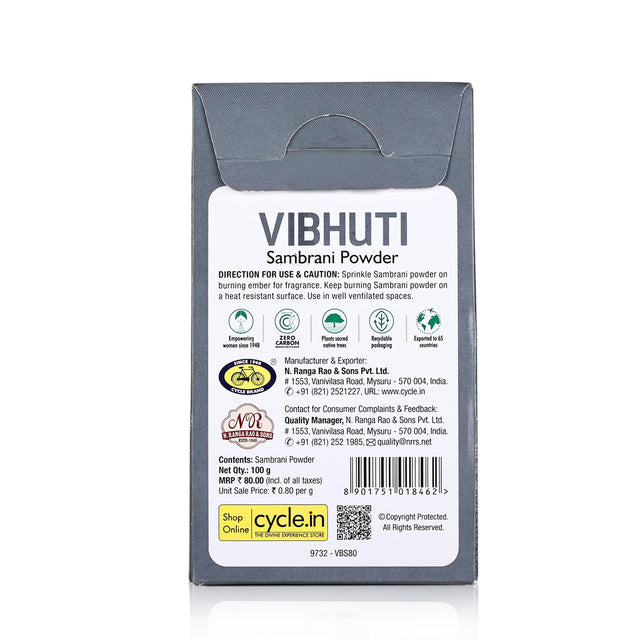 Buy Vibhuti Sambrani Powder Online – Cycle.in