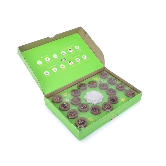 Naivedya Gold Jasmine Sambrani Cups (18 pcs + Holder) – Cycle.in