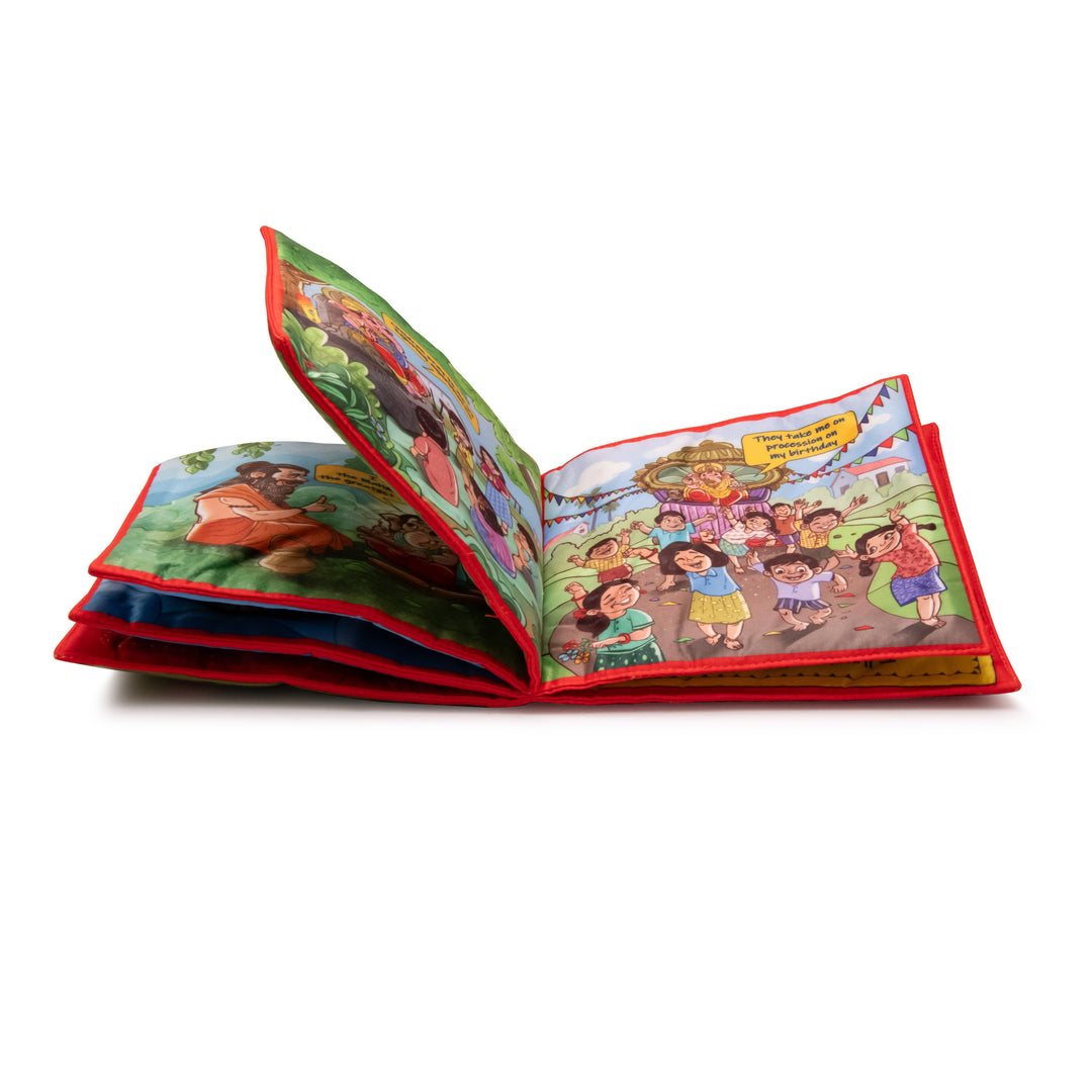 Ganesha Cloth Book for Kids (Washable and Reusable) – Cycle.in
