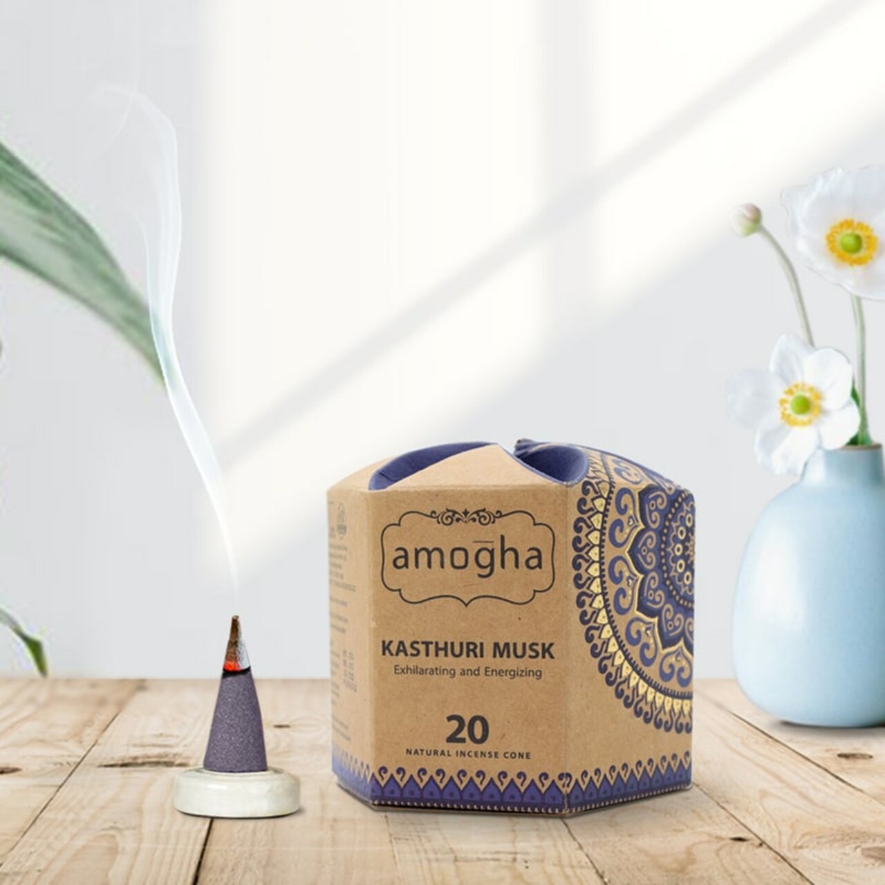 Amogha Kasturi Musk Incense Cones – Cycle.in