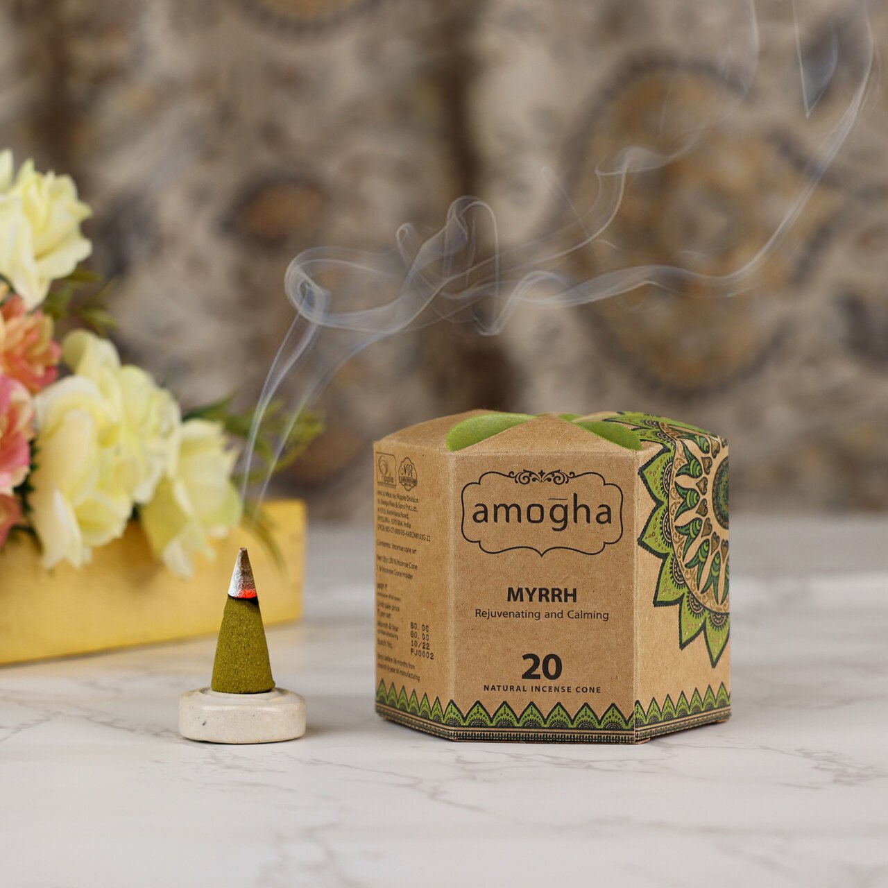 Amogha Myrrh Natural Incense Cones – Cycle.in