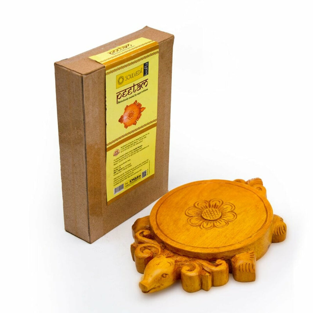 Handmade Jackfruit wood Koorma Asana/Koorma Peeta – Cycle.in